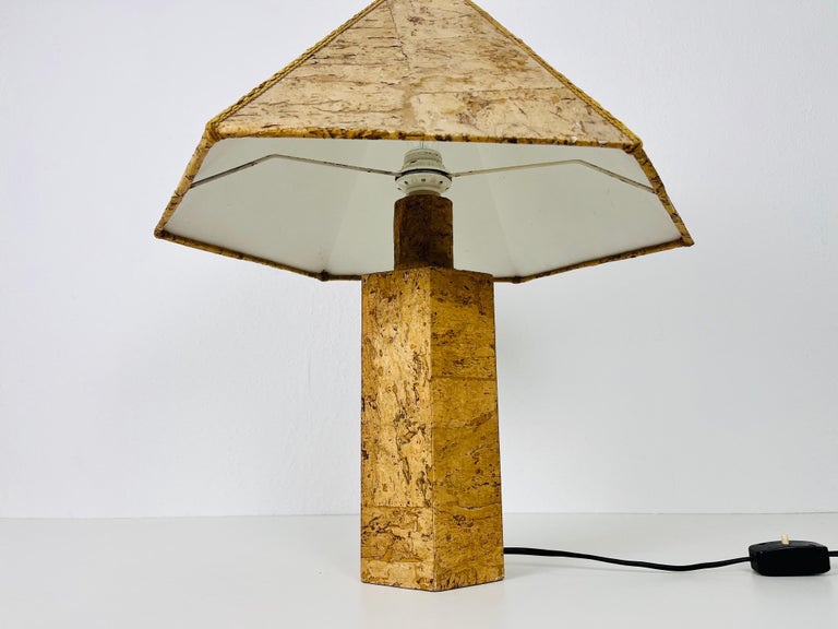 German Cork Table Lamp in the Style of Ingo Maurer, 1960s, Germany For ...