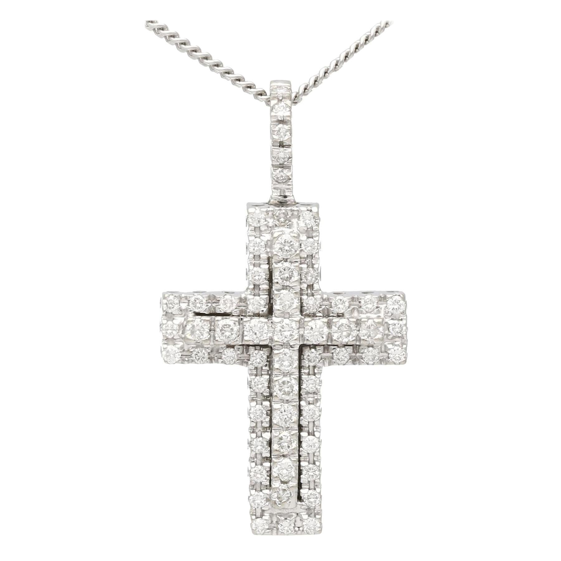 Beautiful Virginia Witbeck Chalcedony Sapphire Gold Cross Pendant For ...