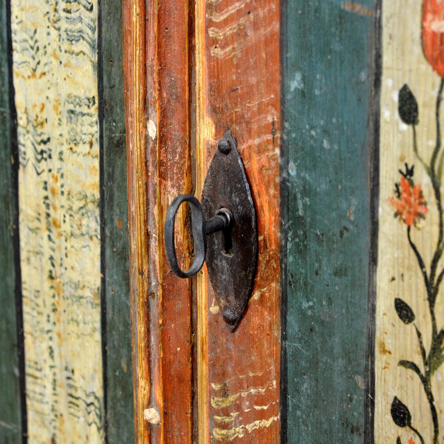 German folk art cabinet, circa 1880 For Sale at 1stDibs