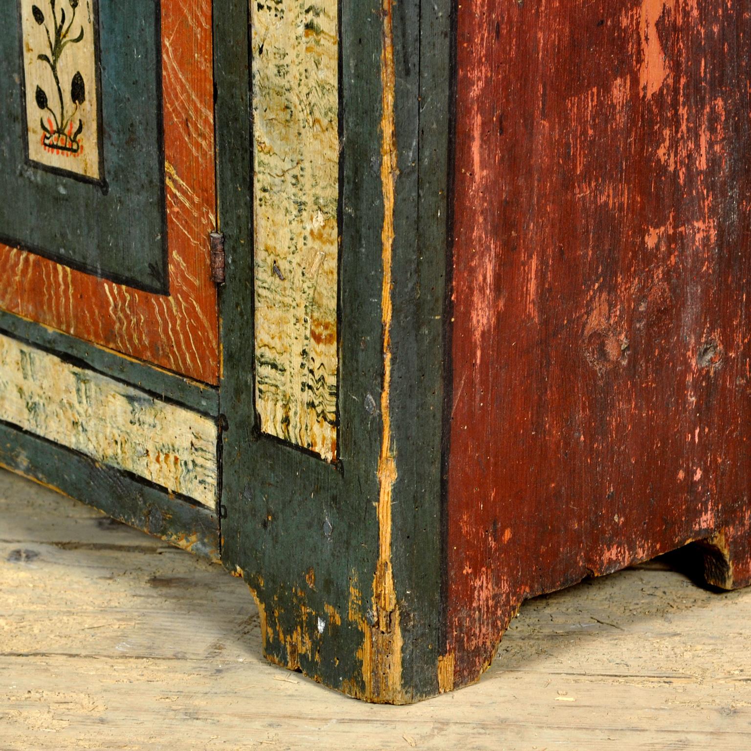 German folk art cabinet, circa 1880 For Sale at 1stDibs