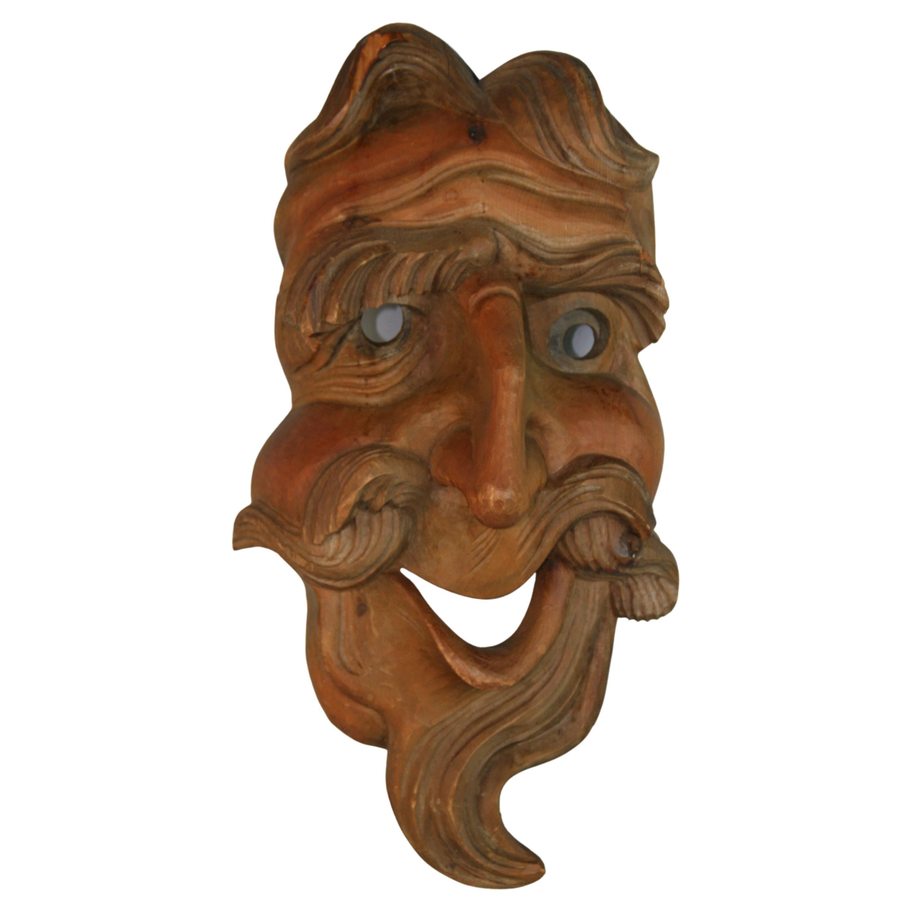 Hib Sabin Carved Wood Spirit Animal Mask at 1stDibs | wooden animal ...
