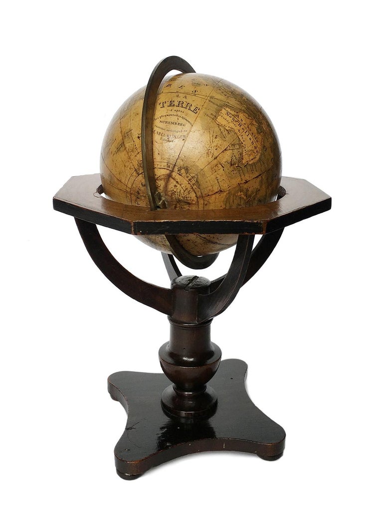 German Globe by C. Abel-Klinger, Nuremberg, circa 1860 For Sale at 1stDibs