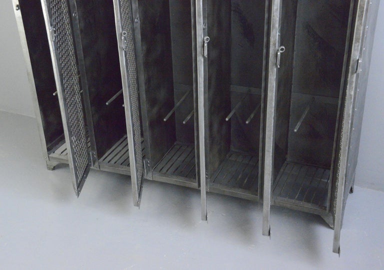 German Industrial Lockers, Circa 1920s at 1stDibs