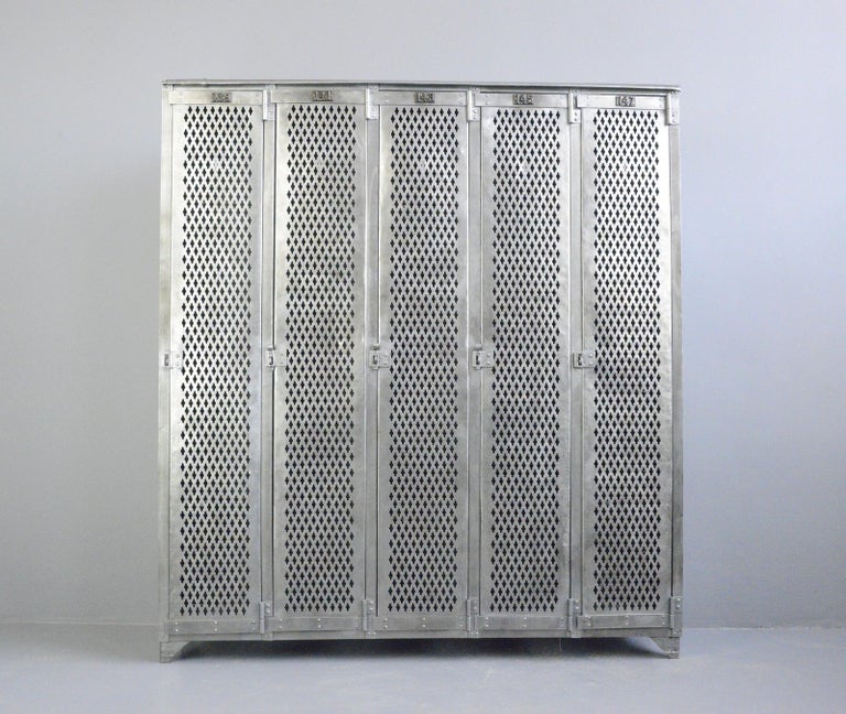 German Industrial Lockers, Circa 1920s at 1stDibs