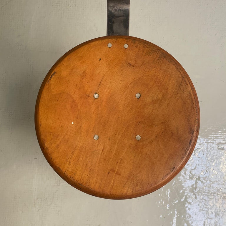 German Industrial Wood and Metal Adjustable Chair, 1930s For Sale at ...