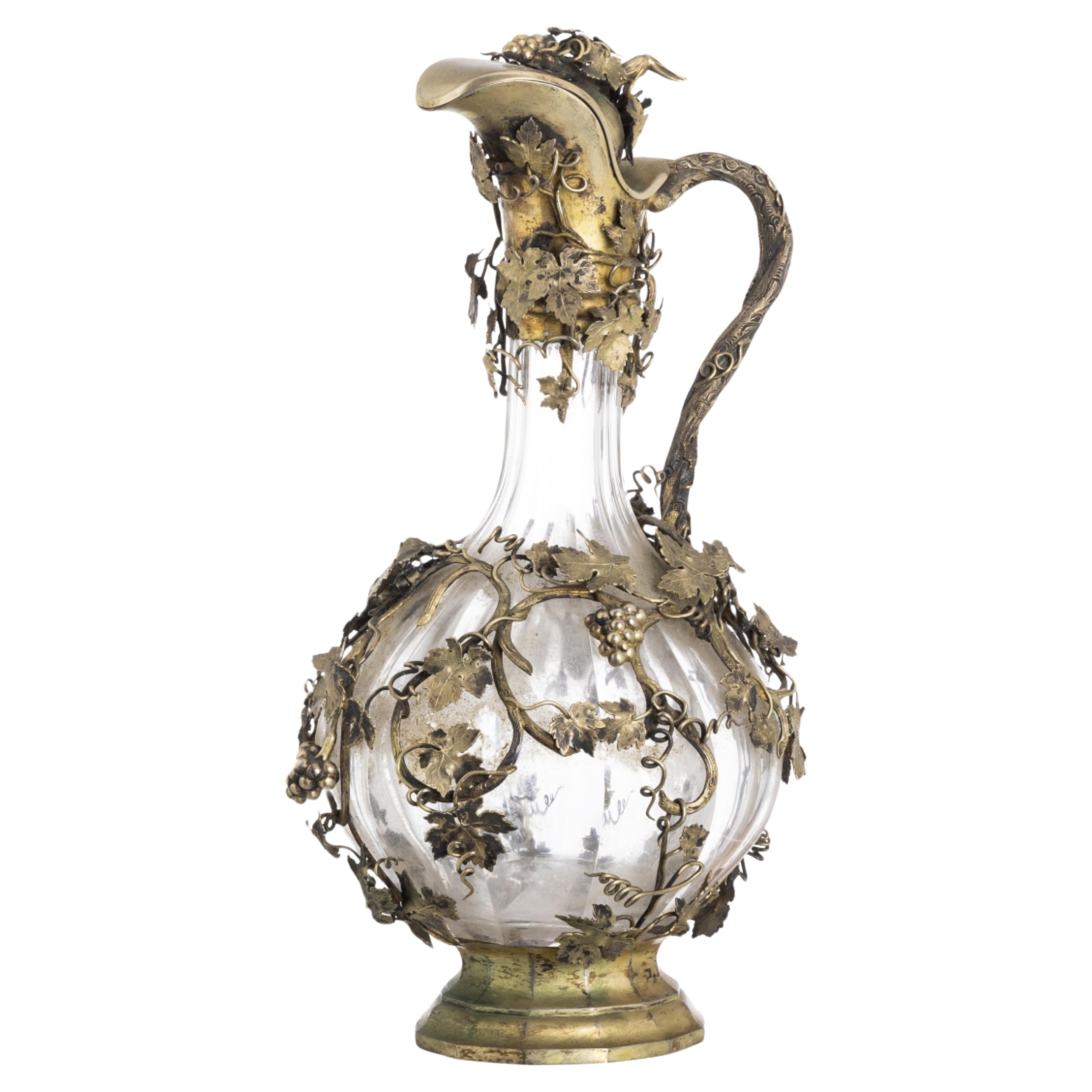 GERMAN JUG WITH SILVER, 'E. SCHURMANN and Cº' 19th Century For Sale at ...