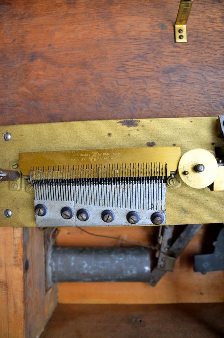 German-Made Symphonion Musical Clock, circa 1900 at 1stDibs