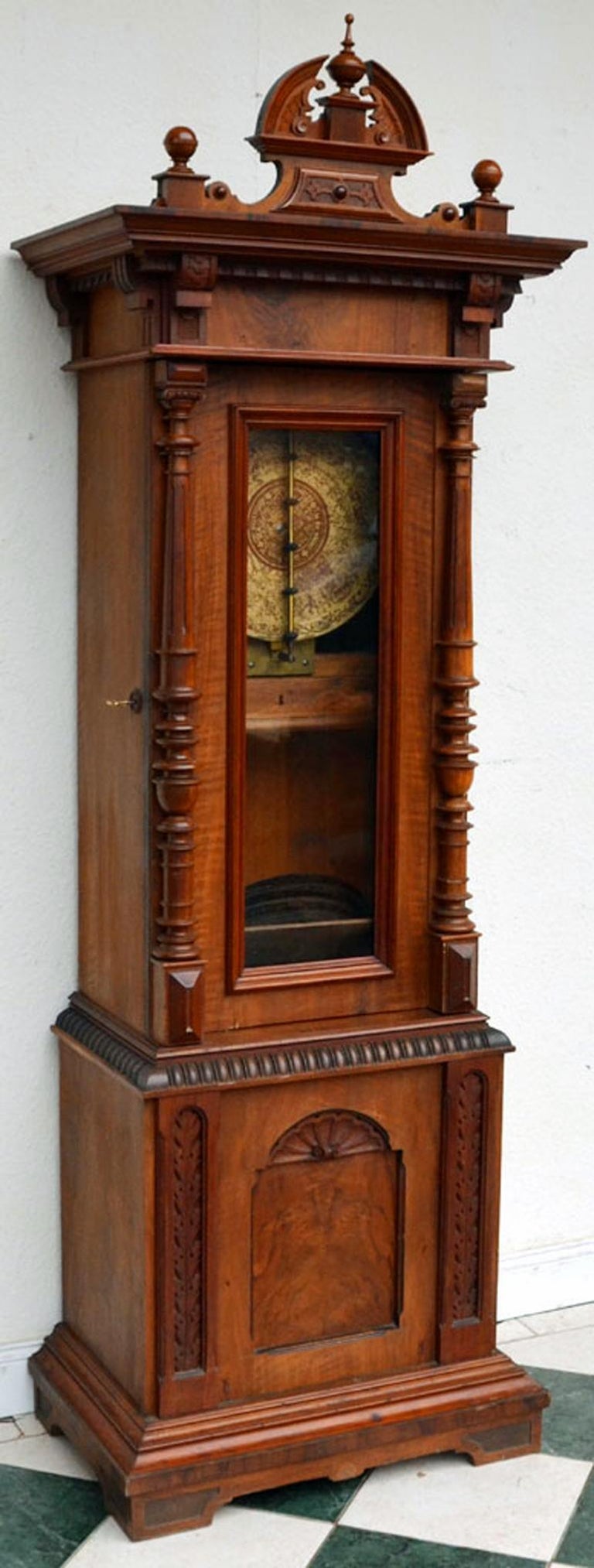 German-Made Symphonion Musical Clock, circa 1900 at 1stDibs