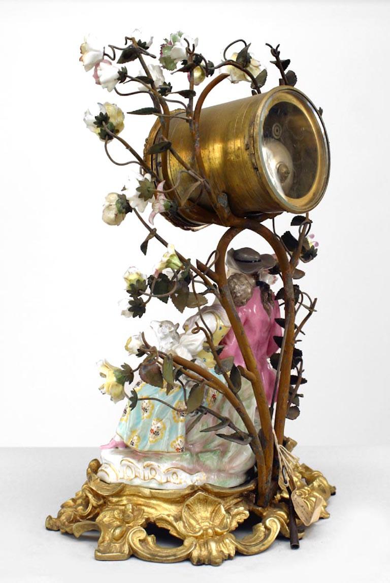 German Meissen Porcelain Clock For Sale at 1stDibs