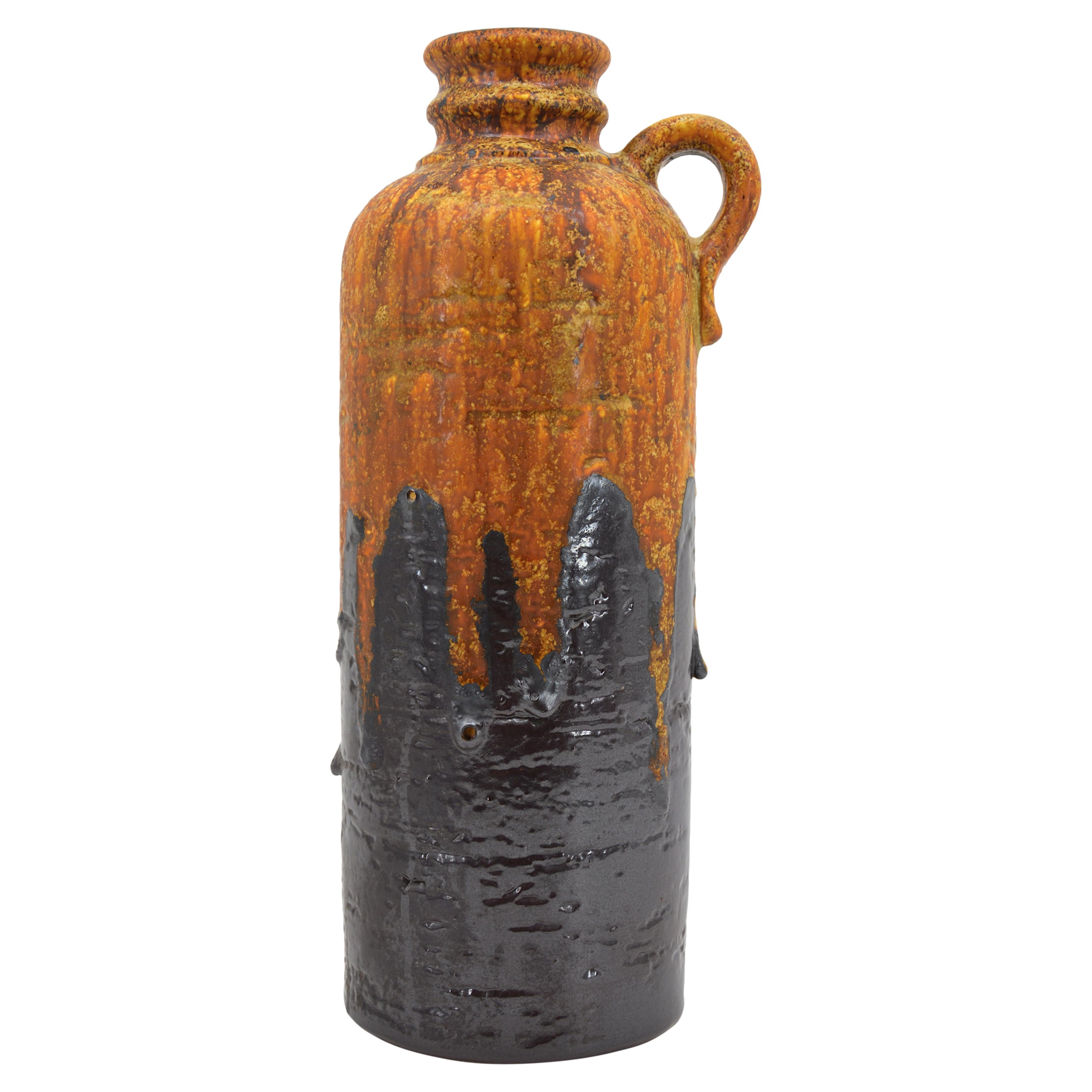 Huge German Mid-Century Ceramic Floor Vase, Early 1970s For Sale at 1stDibs