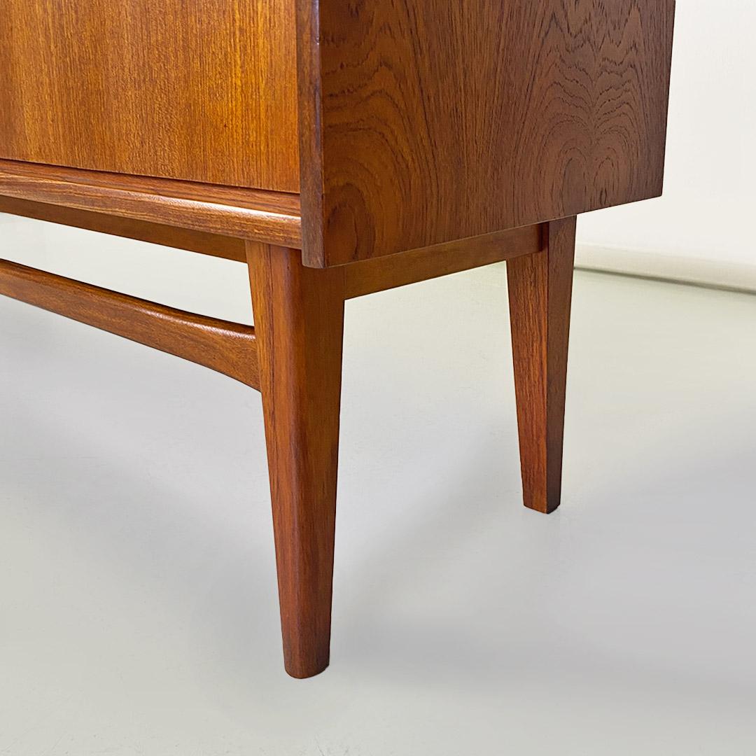 German mid century modern teak wood sideboard by Bartels, 1960s For ...
