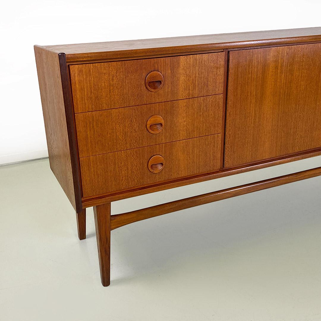 German mid century modern teak wood sideboard by Bartels, 1960s For ...
