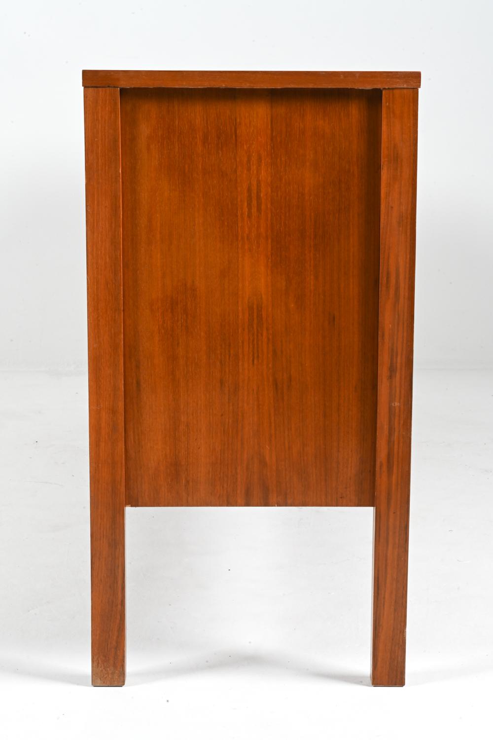German Mid-Century Teak Woven-Front Sideboard by Leo Bub, c. 1960 For ...