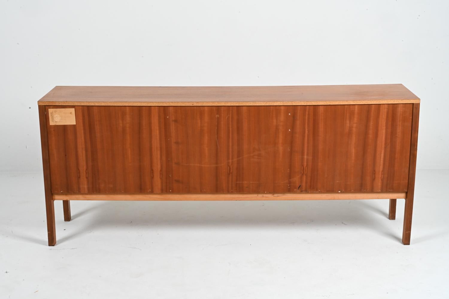 German Mid-Century Teak Woven-Front Sideboard by Leo Bub, c. 1960 For ...