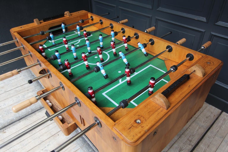 German Midcentury Foosball Table For Sale at 1stDibs | german foosball table, foosball in german