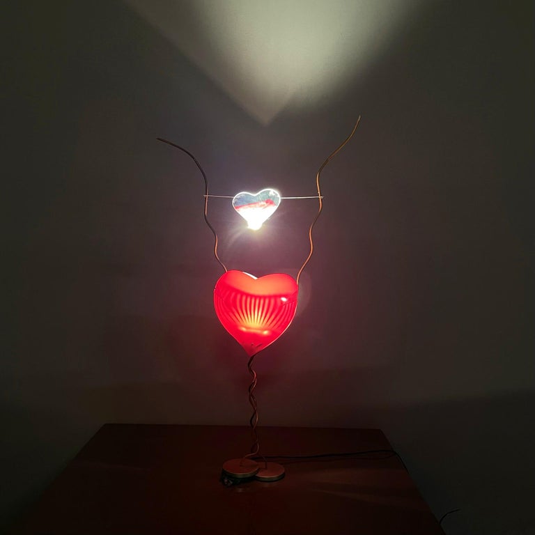 German Modern Table Lamp Mod. One from the Heart by Ingo Maurer, 1980s ...