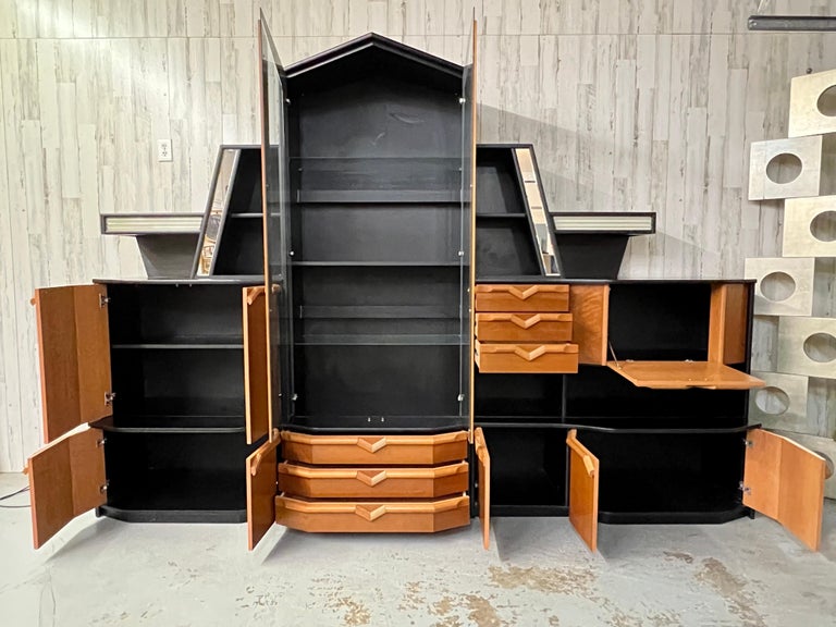 German Modernist Wall Unit by Schieder Mobel For Sale at 1stDibs