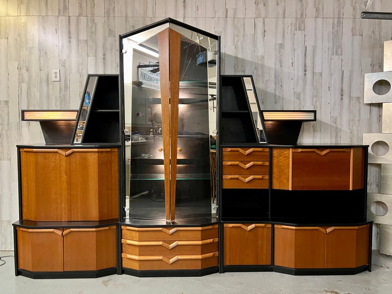 German Modernist Wall Unit by Schieder Mobel For Sale at 1stDibs