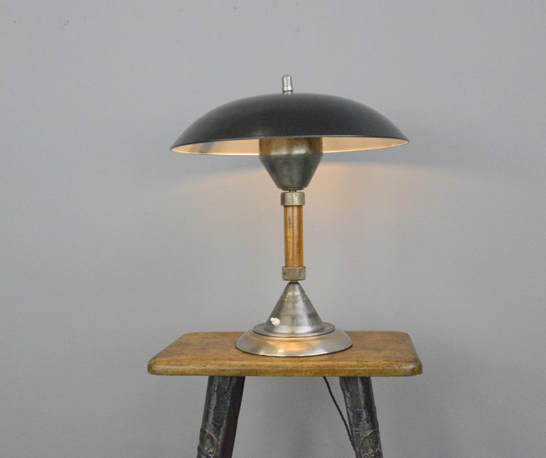 German Panzerfaust Table Lamp by Kaiser, circa 1940s at 1stDibs