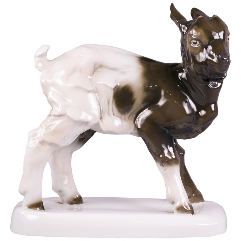 German Porcelain Figure of a Goat, Rosenthal, circa 1930 For Sale at ...