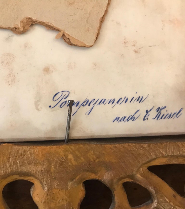 German Porcelain Tile "Pompejanerin", circa 1900 at 1stDibs