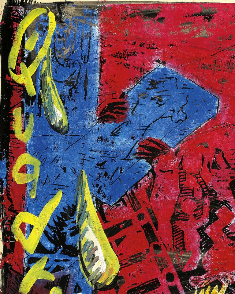 German Post-War Art Painting Jörg Immendorff Quadriga 1983 Signed ...