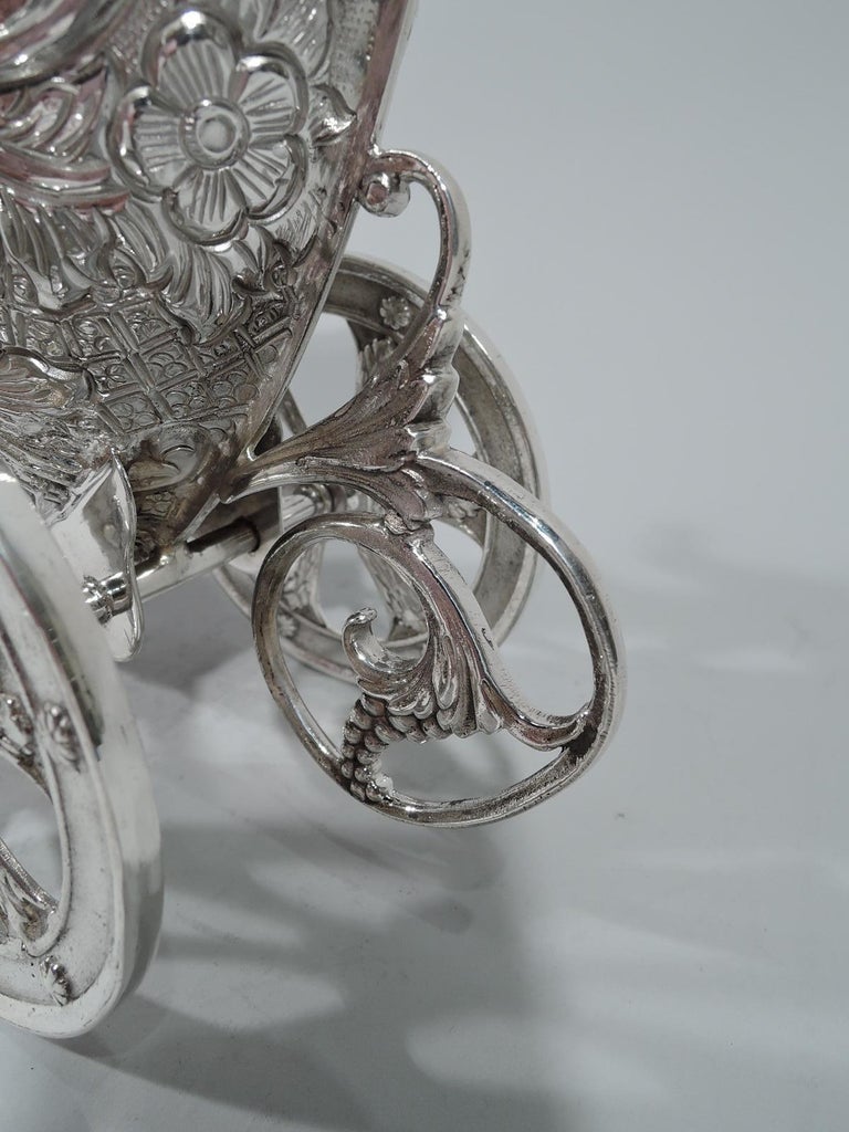 German Rococo Revival Sterling Silver Centerpiece Cornucopia Vase For ...