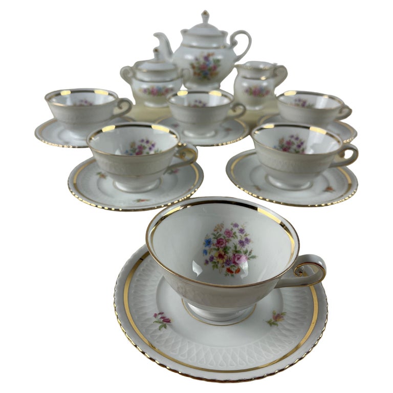 German Seltmann Weiden porcelain tea set, 1960s For Sale at 1stDibs