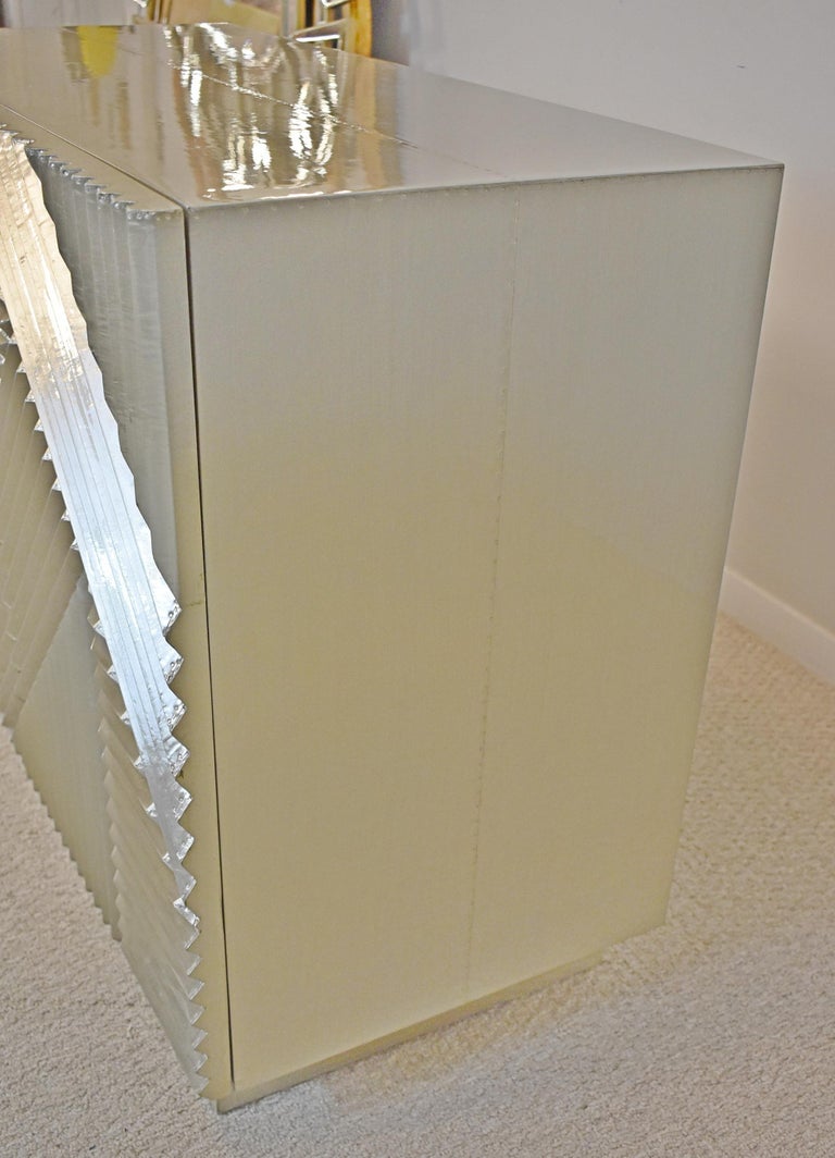 German Silver Covering Cabinet/Credenza by Bernhardt Interiors For Sale ...