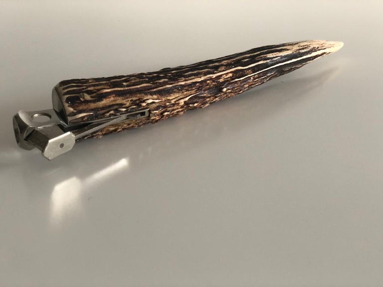 German Vintage Antler Cigar Cutter by Pfeilring Solingen, 1960s at 1stDibs