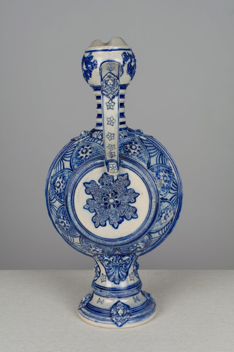 German Westerwald Salt Glazed Pottery Ewer at 1stDibs