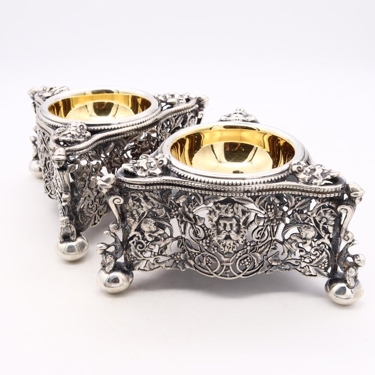 Germany 1870 Important Pair of Neoclassical Salt Species Cellars in ...