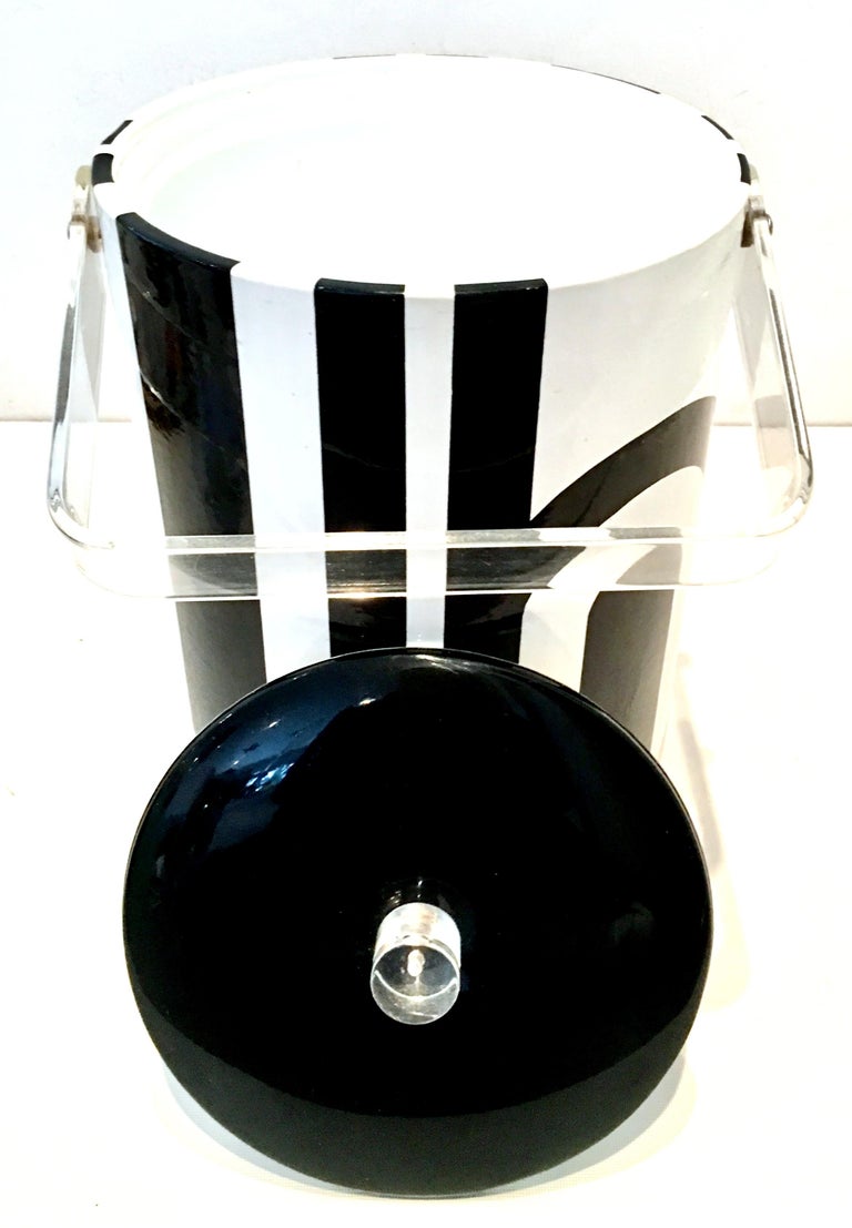 20th Century Geroges Briard Lucite and Vinyl Geometric Thermal Ice ...