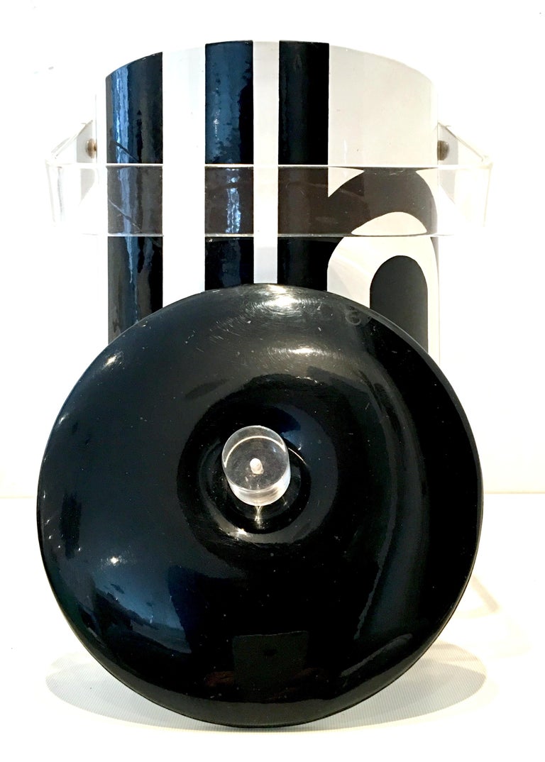 20th Century Geroges Briard Lucite and Vinyl Geometric Thermal Ice ...