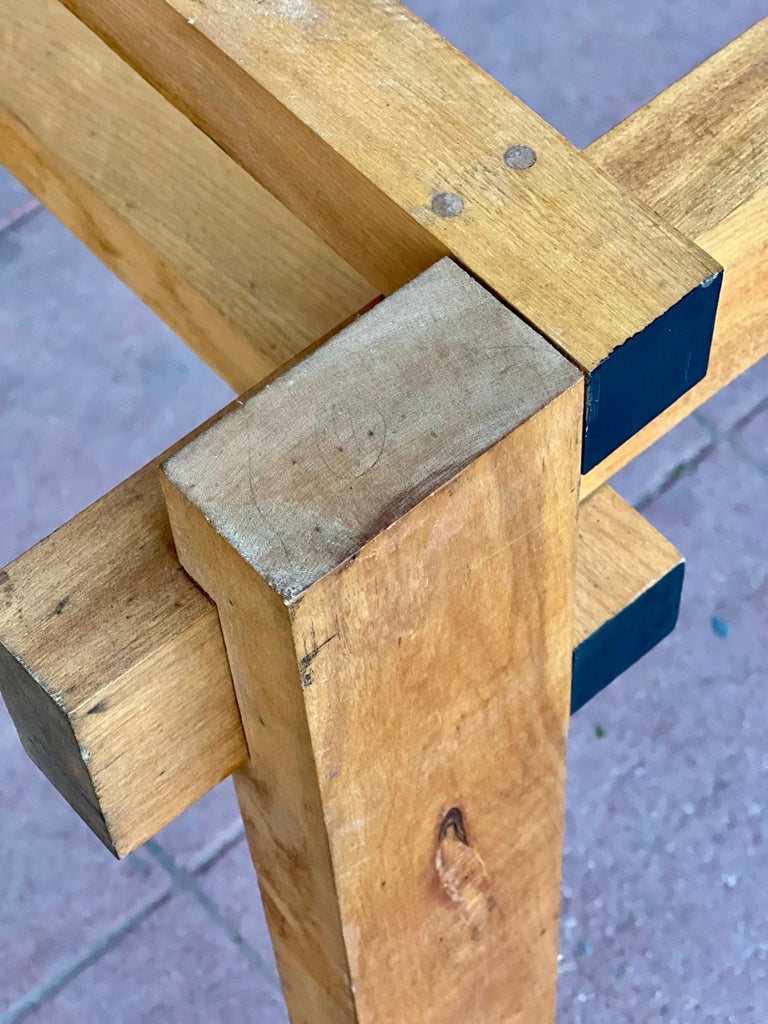 Gerrit Rietveld Style Military Table Dinning Base For Sale at 1stDibs