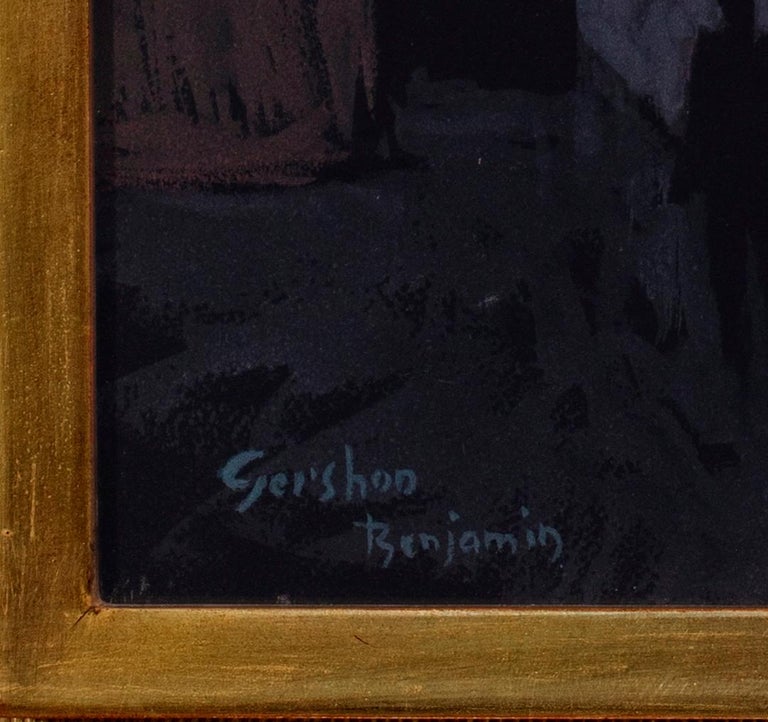 Gershon Benjamin - "Sunset in the City" For Sale at 1stDibs