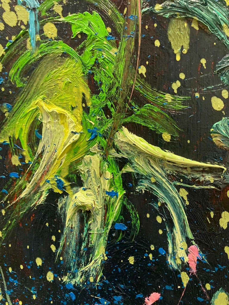 Gertjan Scholte-Albers - Hyundai Hogweed Oil Painting on Canvas Outdoor Plein Air Expressionism ...