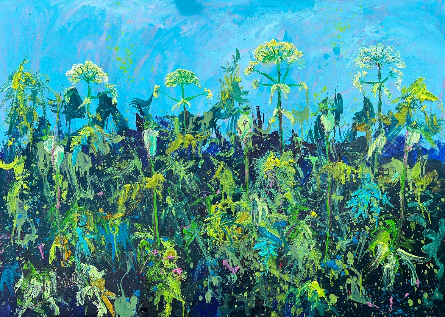 Gertjan Scholte-Albers - Second City Pig Hogweed Oil Painting on Canvas Outdoor Plein Air In ...
