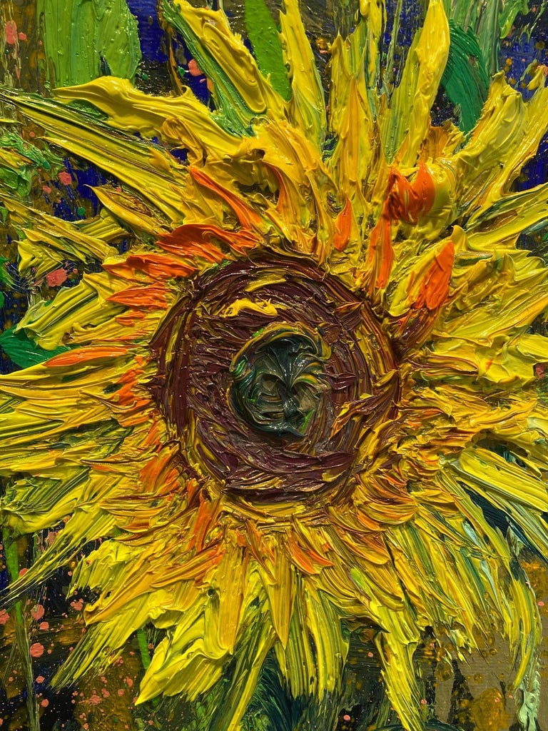 Gertjan Scholte-Albers - Tournesols du Monastere Sunflowers of the Convent Oil Painting Canvas ...