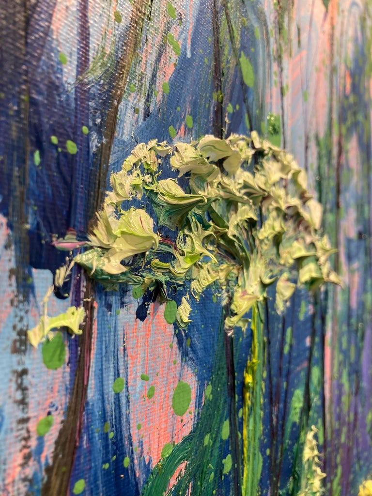 Gertjan Scholte-Albers - Ultramarine Hogweed Oil Painting on Canvas Nature Outdoor Painter Plein ...