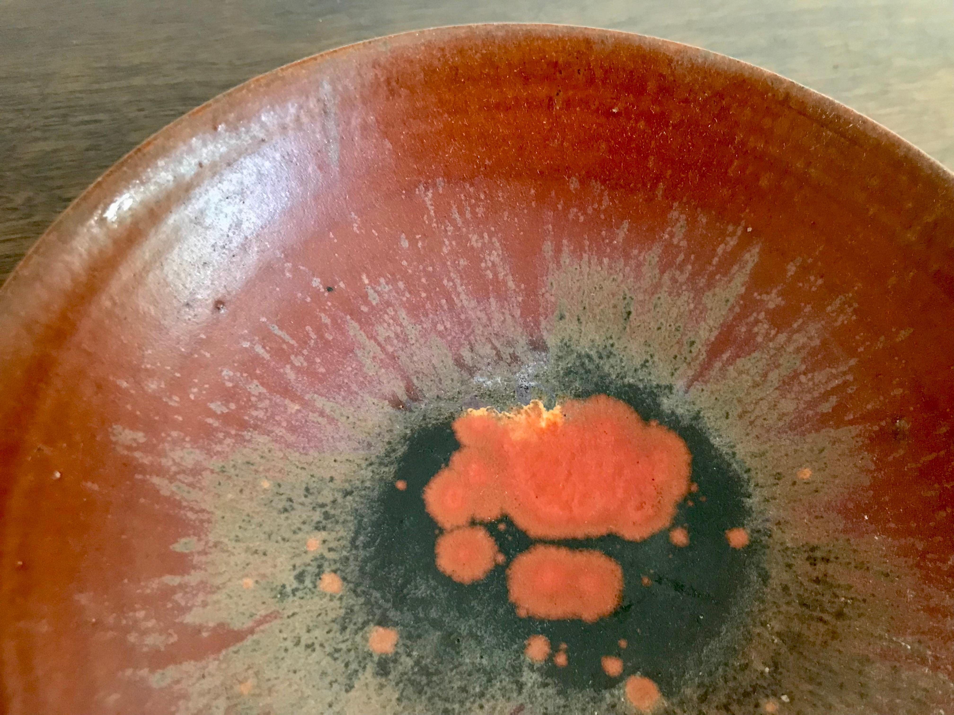 Gertrud + Otto Natzler Studio Pottery Footed Bowl For Sale at 1stDibs
