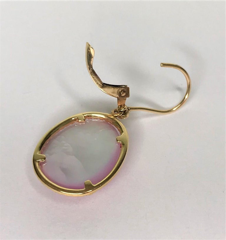 Getana 11 Carat Pink Tourmaline and Diamond 14KY Earrings For Sale at ...