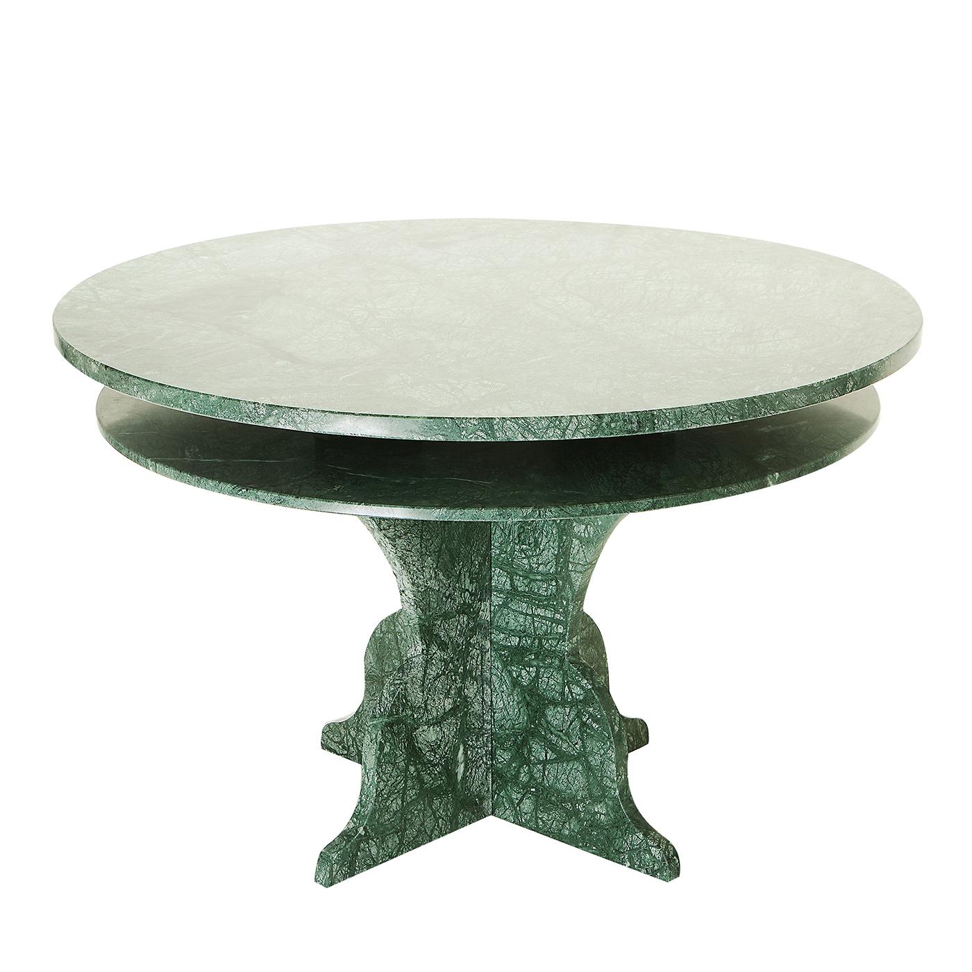 Gf Round Green Marble Side Table by Giacomo Fallabrini e Vinicio Diani ...