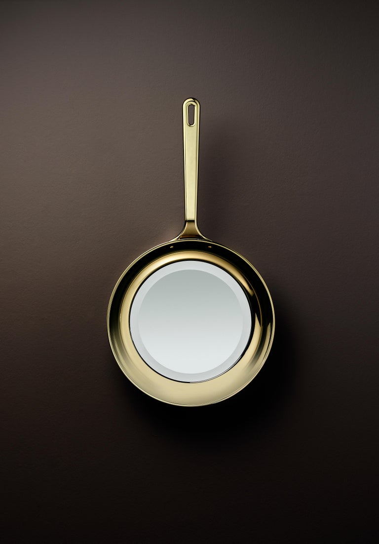 Ghidini 1961 Frying Pan Mirror in Aluminum by Studio Job For Sale at ...