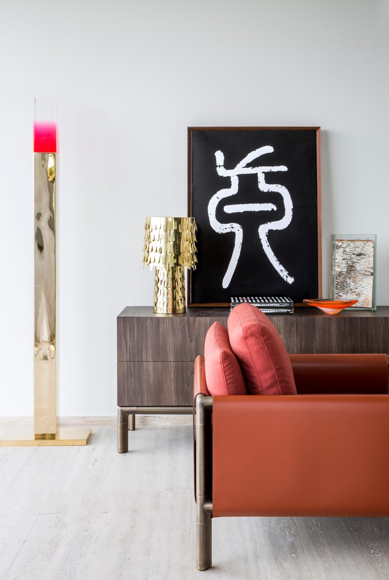 Ghidini 1961 Giotto Floor Lamp in Stainless Steel and Plexiglass by ...