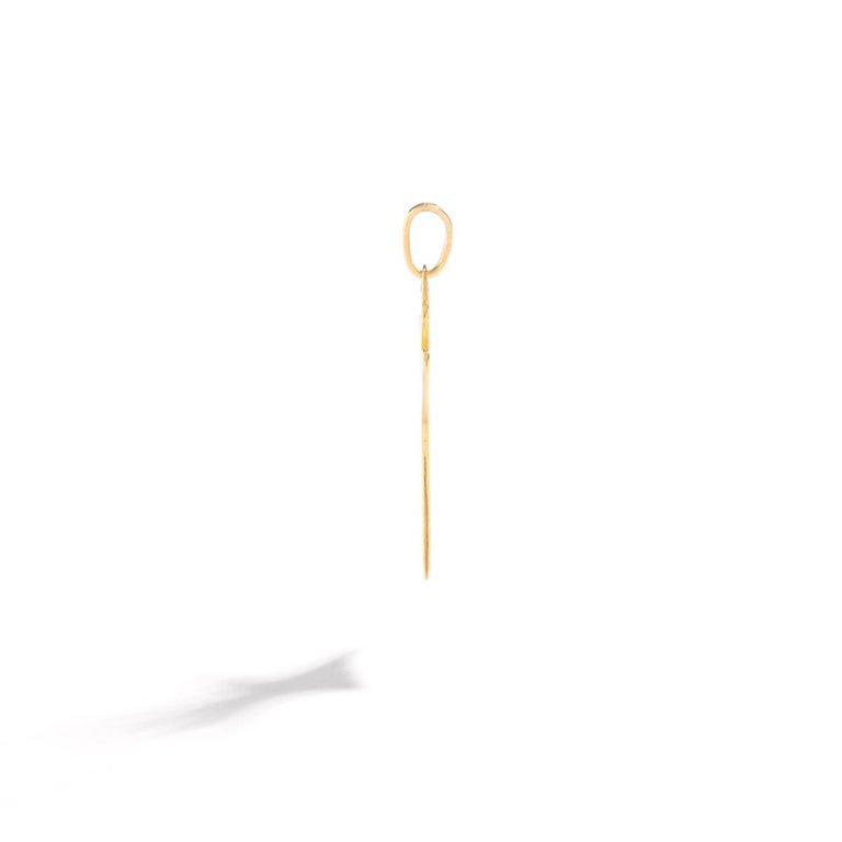 Ghost Diamond Yellow Gold 18 Karat Pendant Charm For Sale at 1stDibs