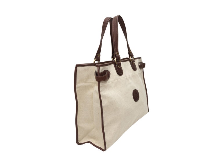 Ghurka White Canvas 570 Stowaway Tote Bag For Sale at 1stDibs | ghurka ...