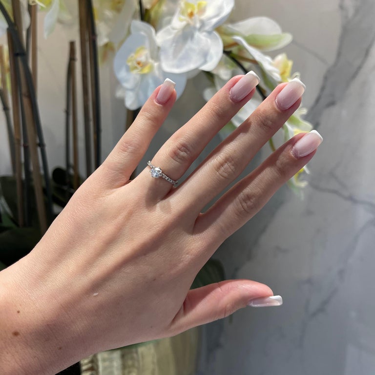 GIA 0.5 Carat Solitaire Diamond Engagement Ring For Sale at 1stDibs