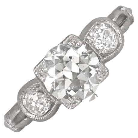 GIA 2.53ct Old European Cut Diamond Engagement Ring, Platinum For Sale ...