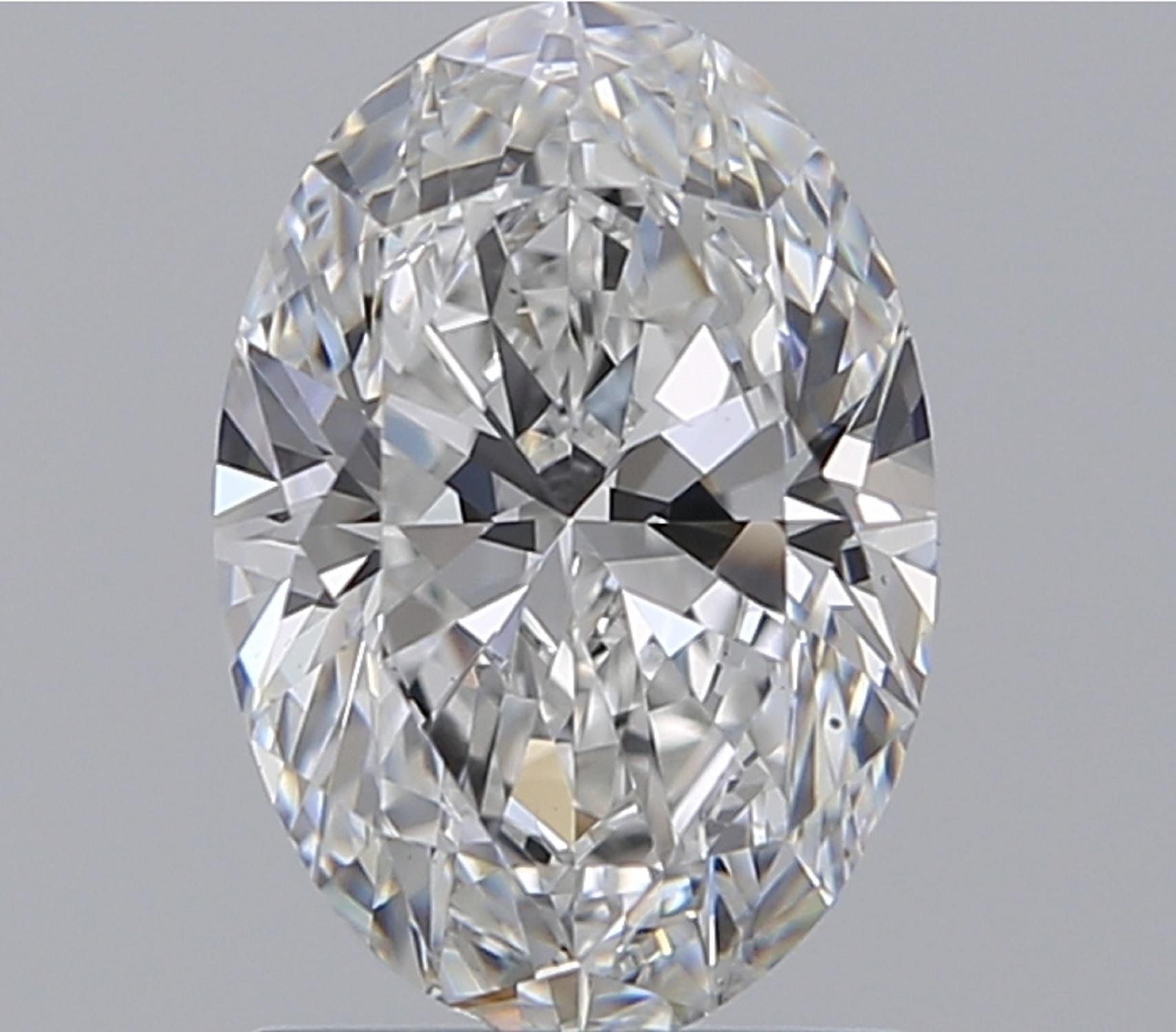 GIA 1.50 Ct Oval Brilliant Cut Diamond Engagement Ring E Color VS ...